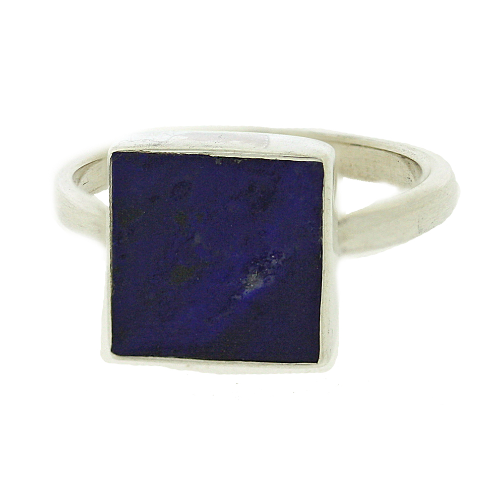 Nova Silver Square Stone Ring