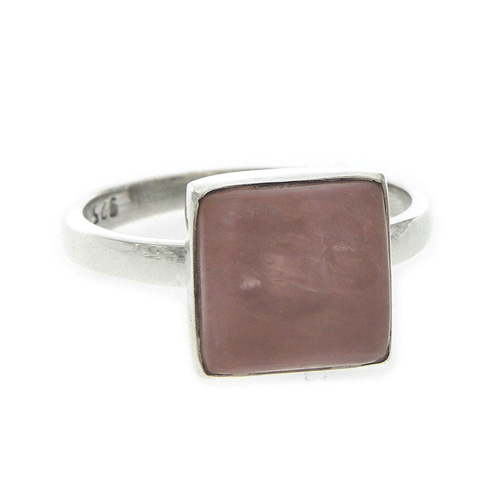Nova Silver Square Stone Ring